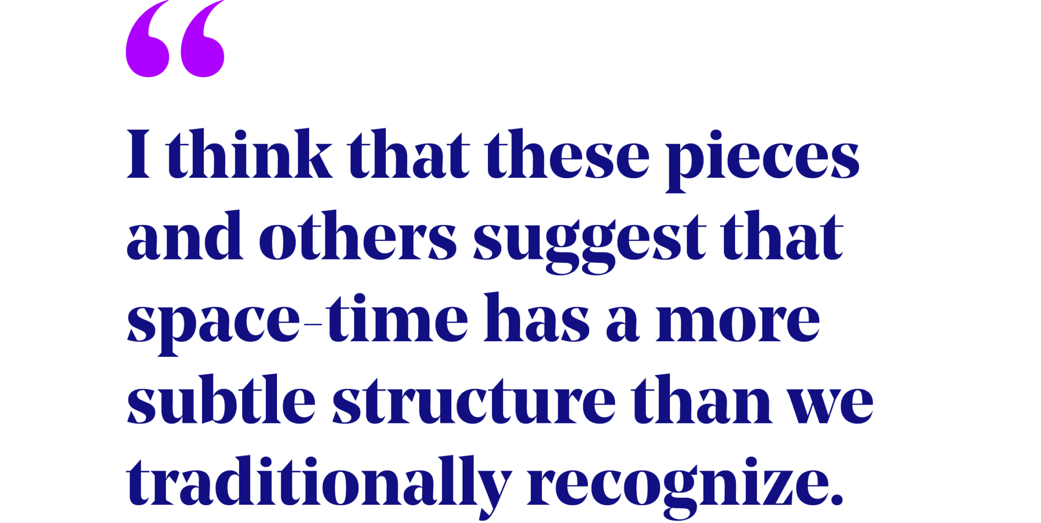 Can Space-Time Be Saved? | Quanta Magazine