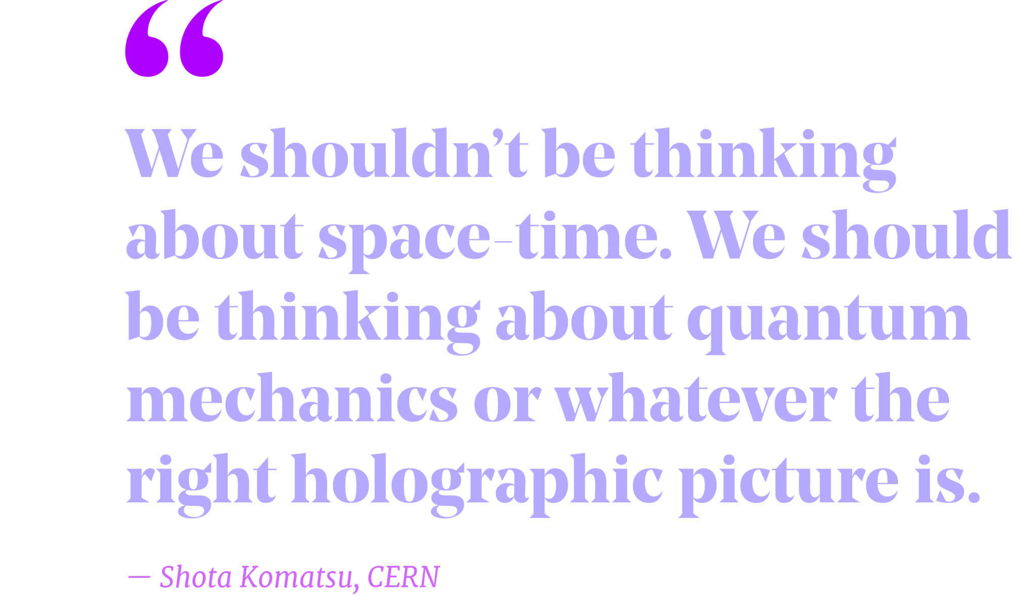 The Two Faces of Space-Time | Quanta Magazine